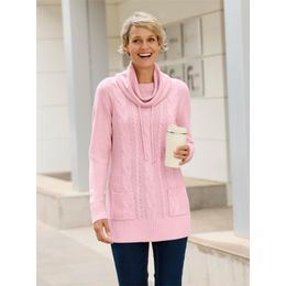 WITT Damen Longpullover mit aufgesetzten Taschen, hortensie, Gr&ouml;&szlig;e 44