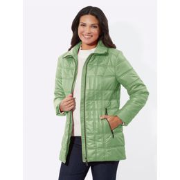 WITT Damen Steppjacke mit 2-Wege-Rei&szlig;verschluss, eucalyptus, Gr&ouml;&szlig;e 48