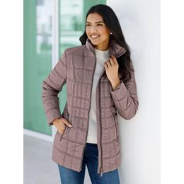 WITT Damen Steppjacke mit 2-Wege-Rei&szlig;verschluss, dunkeltaupe, Gr&ouml;&szlig;e 46