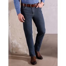 WITT Herren 5-Pocket-Jeans mit Kontrastn&auml;hten, dark blue-denim, Gr&ouml;&szlig;e 56