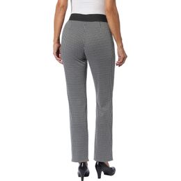 WITT Damen Jerseyhose in unterschiedlichen Dessins, schwarz-steingrau Pepita, Gr&ouml;&szlig;e 23