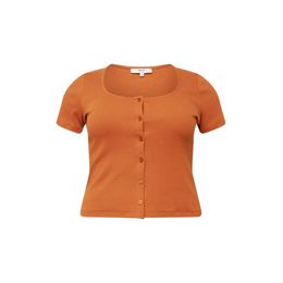 ABOUT YOU Curvy Shirt 'Samara' Damen Gr&ouml;&szlig;e 7XL cognac