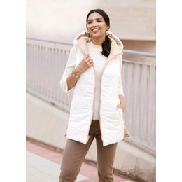 WITT Damen Wendeweste mit verschiedenfarbigen Seiten, beige-ecru, Gr&ouml;&szlig;e 40