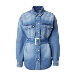 KARL LAGERFELD JEANS Bluse Damen Gr&ouml;&szlig;e L blue denim