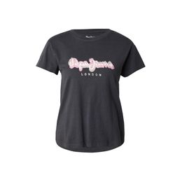 Pepe Jeans T-Shirt 'Becky' Damen Gr&ouml;&szlig;e XL graphit / hellgrau / hellpink / wei&szlig;