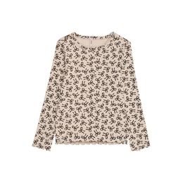 Only Mini Shirt 'KMGTRINNY' M&auml;dchen Gr&ouml;&szlig;e 92 beige / schwarz