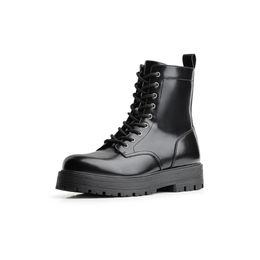 Bershka Schn&uuml;rboots Herren Gr&ouml;&szlig;e 45 schwarz