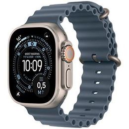 Apple Watch Ultra 3 Ocean Armband maritimblau, natur