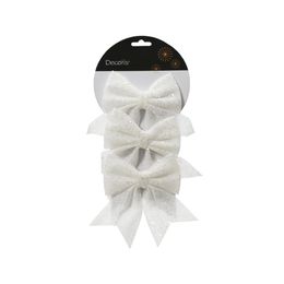 Kaemingk Schleifen Glitter 3er Set CHRISTMAS