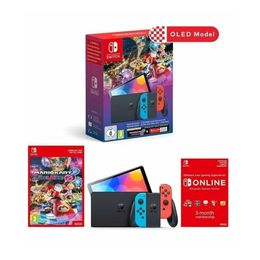 Nintendo Switch OLED 64GB - Schwarz - Limited Edition Switch OLED Mario Kart 8 Deluxe + Mario Kart 8 Deluxe