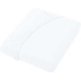 wäschepur unisex Spannbetttuch weiß, Größe 1 St. 100x200 cm