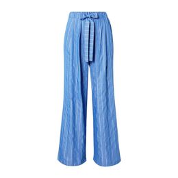 KOTON Hose Damen Größe 40 royalblau / weiß