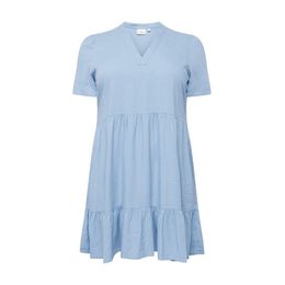 Only Carmakoma Kleid 'TIRI' Damen Größe 40 taubenblau Winterkleid