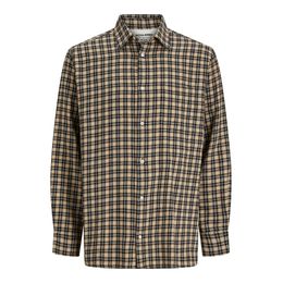 Jack & Jones Jack & Jones Button Up Shirt 'BLICHER' male Brown size L