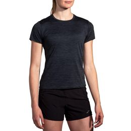 Brooks Luxe Short Sleeve Bekleidung Damen schwarz