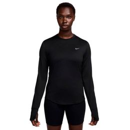 Nike Swift Dri-Fit UV Langarm-Laufoberteil Bekleidung Damen schwarz