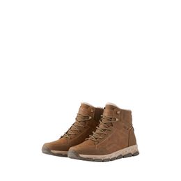 Tom Tailor Herren Wasserdichte Stiefeletten mit F&uuml;tterung, braun, Uni, Gr. 41