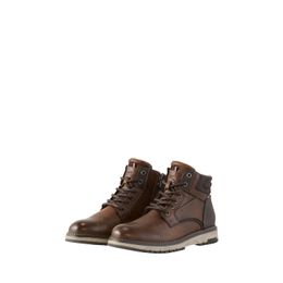 Tom Tailor Herren Wasserdichte Stiefeletten mit Fütterung, braun, Uni, Gr. 40