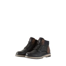Tom Tailor Herren Wasserdichte Stiefeletten mit F&uuml;tterung, schwarz, Uni, Gr. 41