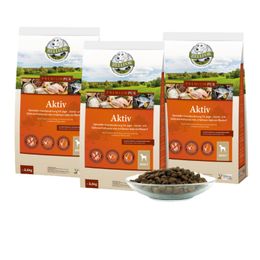 Glutenfrei Hundefutter für sportliche Hunde - PREMIUM PUR Aktiv von Bellfor Hundefutter - 2,5 kg (2 kaufen + 1 x 2,5 kg gratis)