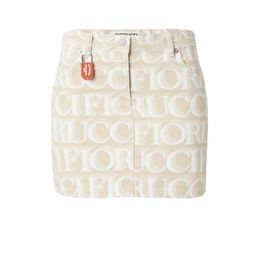 Fiorucci Rock Damen Größe 40 beige / rot / weiß
