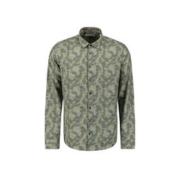 NO EXCESS Button Up Shirt male Grey, Green size M