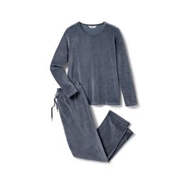 Tchibo - Nicki-Pyjama - Damen - Gr. XL - blau