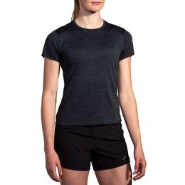 Brooks Luxe Short Sleeve Bekleidung Damen schwarz M