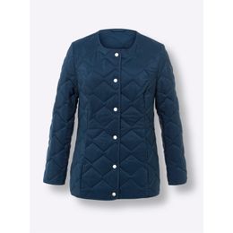 WITT Damen Steppjacke mit Paspelierung, dunkelblau, Gr&ouml;&szlig;e 56