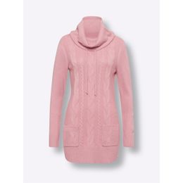 WITT Damen Longpullover mit aufgesetzten Taschen, hortensie, Gr&ouml;&szlig;e 42