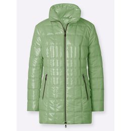 WITT Damen Steppjacke mit 2-Wege-Rei&szlig;verschluss, eucalyptus, Gr&ouml;&szlig;e 52