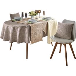 unisex Tischdecke beige, Größe 40x140 cm - Partnerläufer