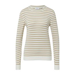 comma, Comma Casual Identity Pullover Damen Gr&ouml;&szlig;e XXS beige / wei&szlig;