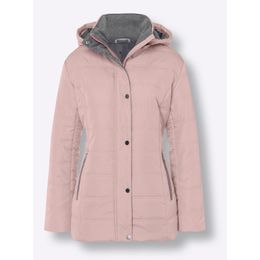 WITT Damen Steppjacke mit Kontrast-Details, rosenquarz, Gr&ouml;&szlig;e 40