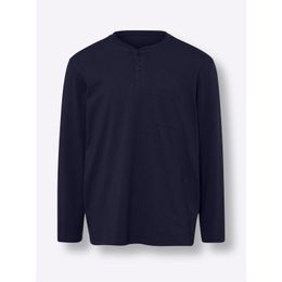 WITT Herren Schlafanzug-Shirt, marine, Gr&ouml;&szlig;e 56/58