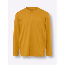 WITT Herren Schlafanzug-Shirt, ocker, Gr&ouml;&szlig;e 56/58