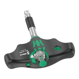 Wera 411 A RA Quergriff-Adapterschraubendreher mit Ratschenfunktion, 1/4", 1/4" x 45 mm (05023460001)