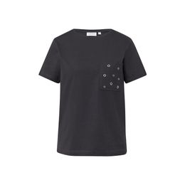 comma, COMMA T-Shirt Damen Gr&ouml;&szlig;e 4XL dunkelgrau