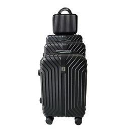 NTK-Collection Hartschalenkoffer 4er-Set Mabell Schwarz