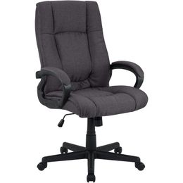 CLP Bürostuhl ergonomisch mit Rollen und Höhenverstellung, Chefsessel höhenverstellbar und Wippfunktion, rückenschonend, Drehstuhl Sparta