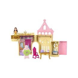 Mattel HPL52 - Disney Princess - Belle's Schloss, Puppe mit 8 Teilen