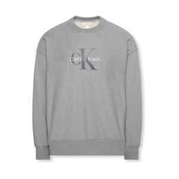 Calvin Klein Jeans Sweatshirt Herren Gr&ouml;&szlig;e XXL anthrazit / dunkelgrau / wei&szlig;