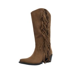 Pull&Bear Pull&bear Cowboystiefel Damen Gr&ouml;&szlig;e 41 umbra Winterschuhe