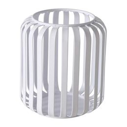 Boltze Windlicht "Viki" in Wei&szlig; - (H)12 x &Oslash; 10 cm - 18% | Kerzen-vasen