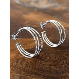 Eclat d'Argent Silber-Halbcreolen - 71% | Schmuck