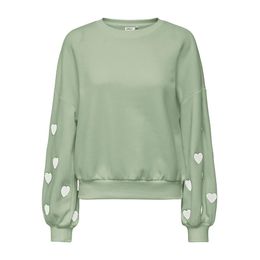 Only Sweatshirt in Hellgrün - 20% | Größe M | Damen-sweatshirts-jacken