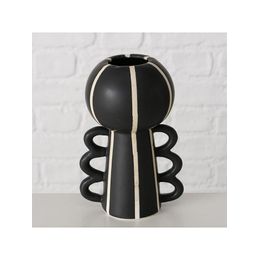 Boltze Vase ''Nanuka'' in Schwarz/ Wei&szlig; - (H)14,5 cm - 11% | Kerzen-vasen