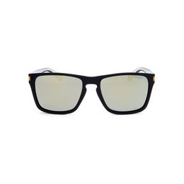 Polaroid Unisex-Sonnenbrille in Dunkelblau/ Grau - 51% | Größe 56 | Brillen-herren