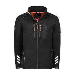Geographical Norway Softshelljacke "Richywood" in Schwarz - 60% | Größe XL | Herren-outdoorjacken