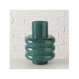 Boltze Vase ''Ribbo'' in Dunkelgrün - (H)24 x Ø 18 cm - 27% | Kerzen-vasen